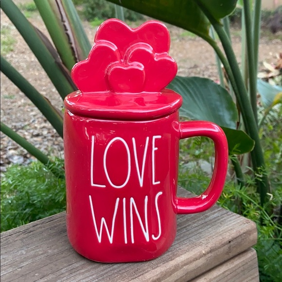 Rae Dunn | Other | New Rae Dunn 22 Red Love Wins Heart Topper | Poshmark